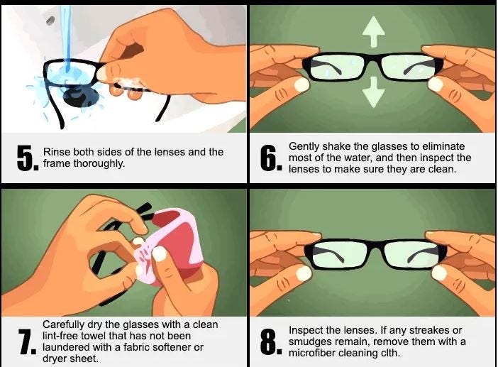 Infographic - Best Ways to Clean Eyeglasses Correctly | Goggles4u UK